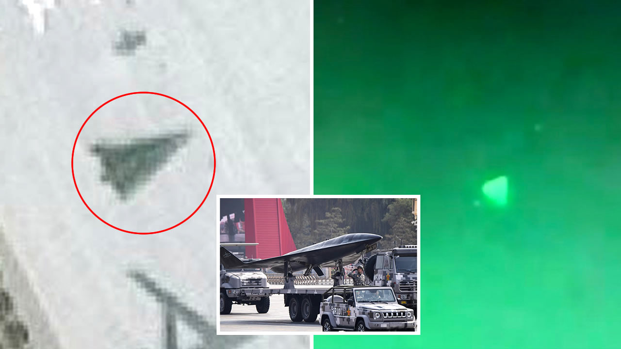 Drone triangular hipersónico visto en base aérea China. Pentágono ...