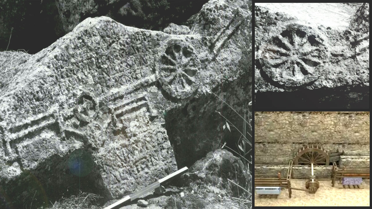 La “Primera Sierra Hidráulica de la historia” representada en un ...