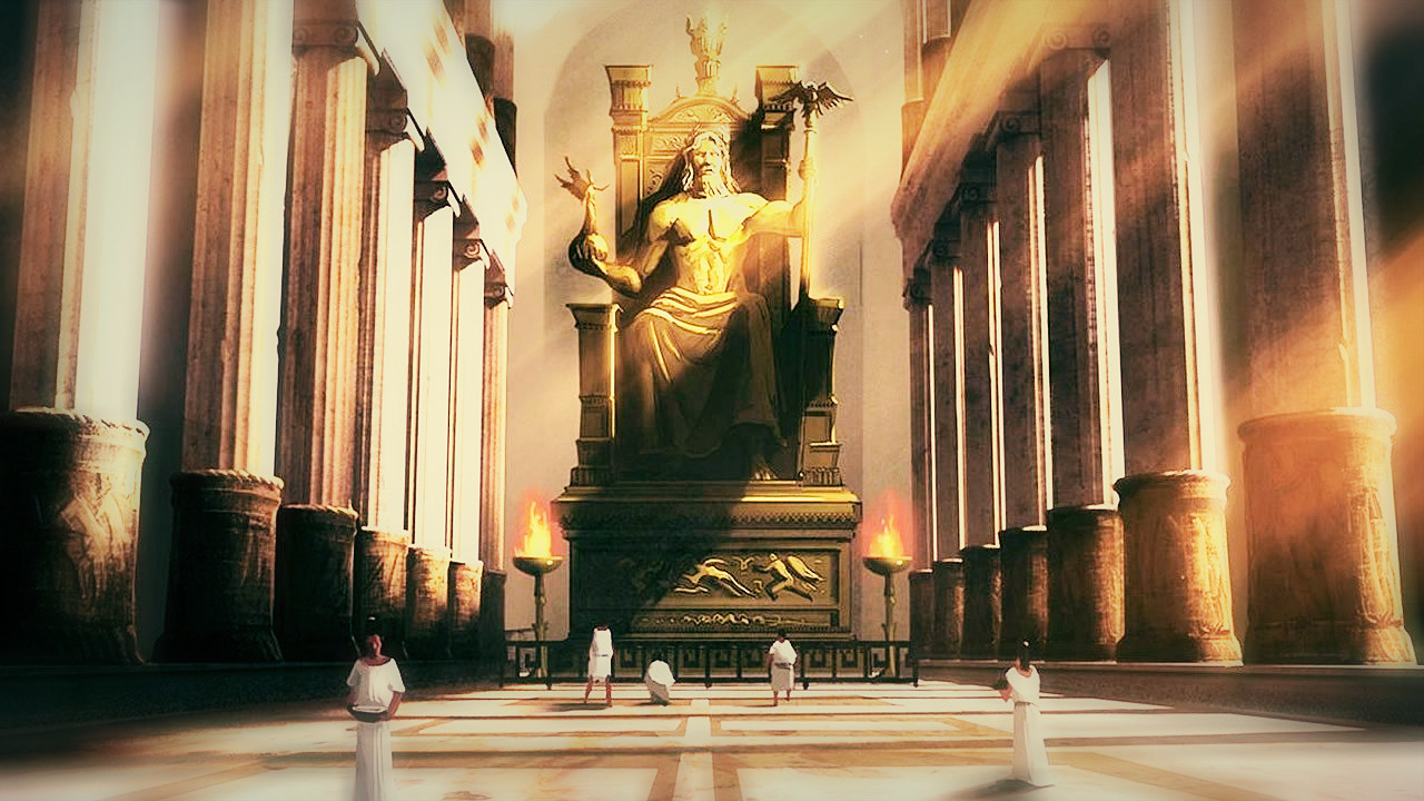 La enorme y majestuosa Estatua de Zeus. Una maravilla del pasado ...