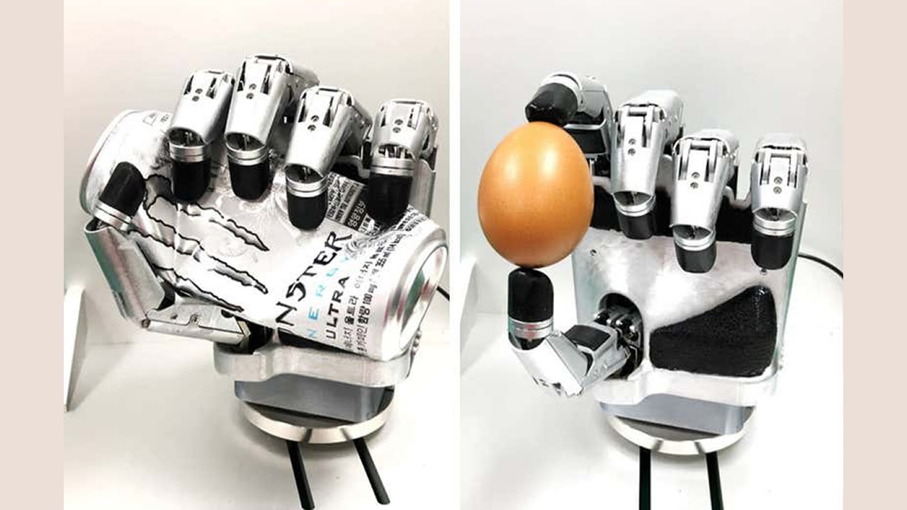 Desarrollan mano robótica tan sofisticada que tritura latas y manipula ...