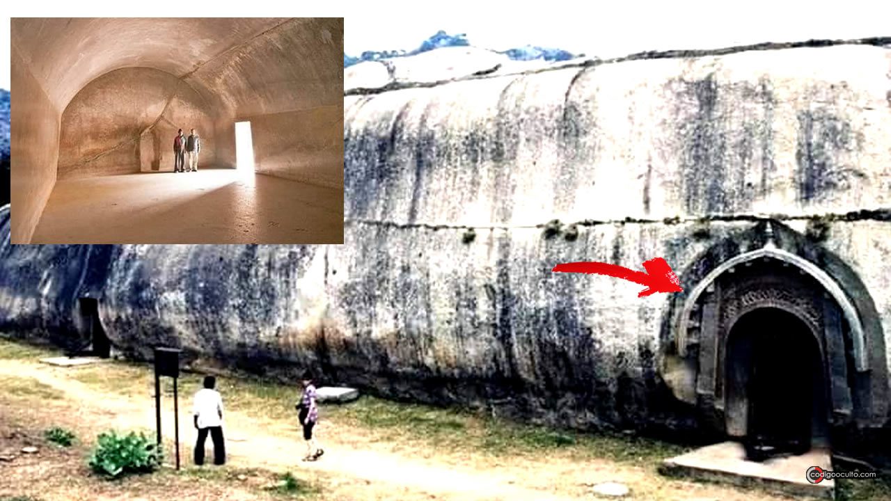 La cueva de 1.500 años y tallada en una enorme roca en la India ...