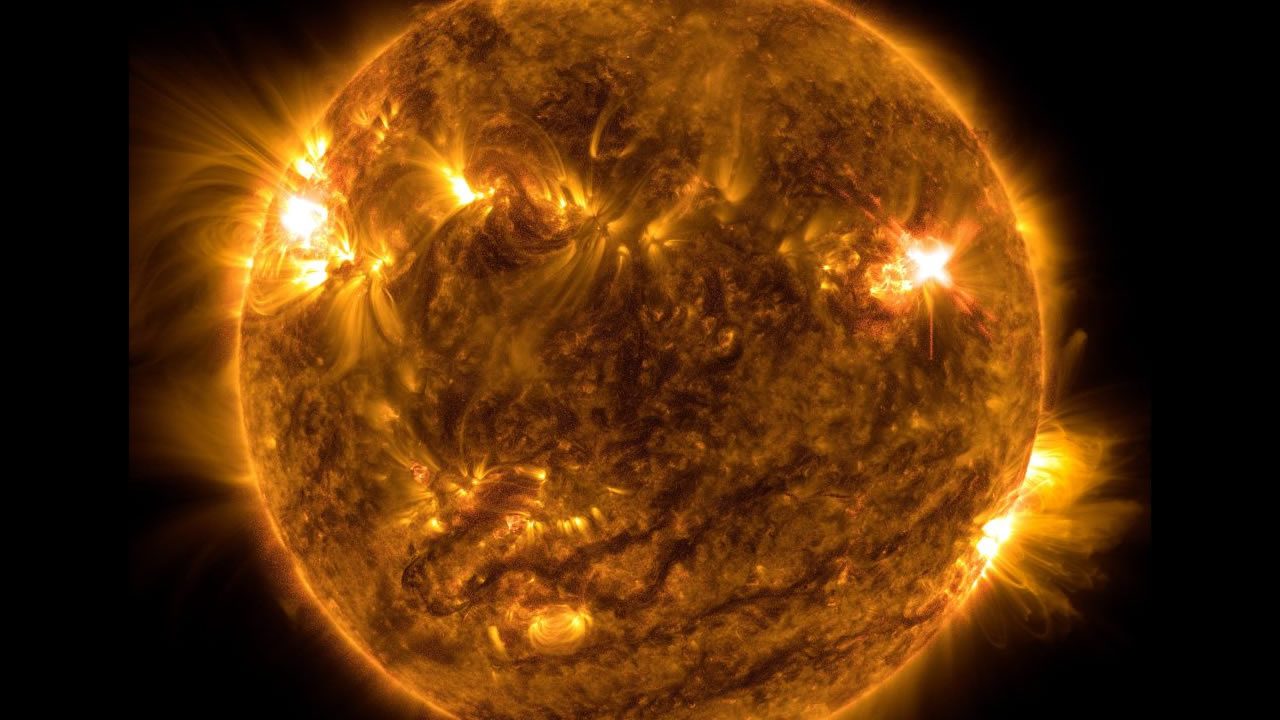 El Sol desencadena una serie de “enormes llamaradas solares” que ...
