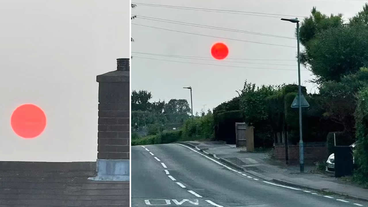 El Sol se volvió rojo en Reino Unido, pero hay una sencilla explicación ...