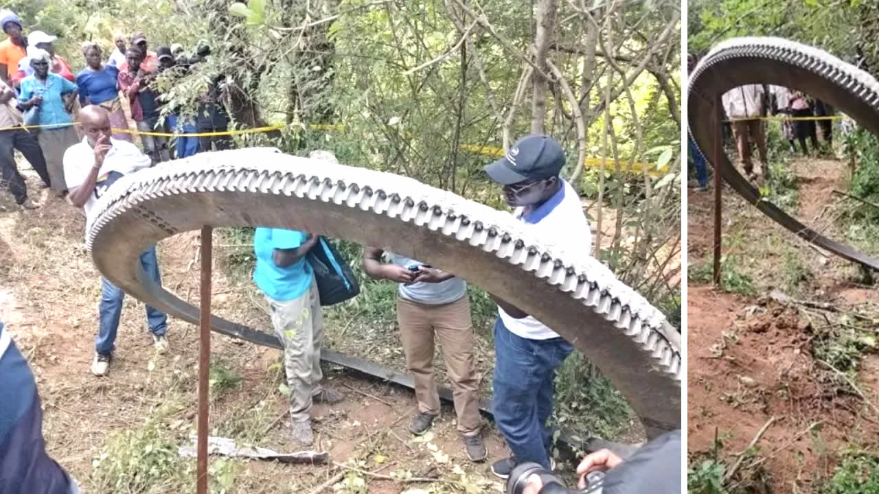 Un enorme aro de metal de casi 500 kg cae desde el espacio en un pueblo ...
