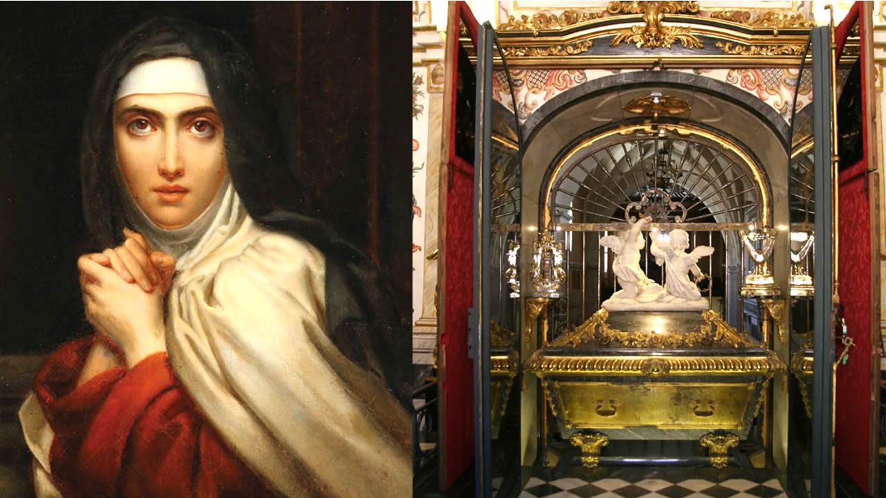 Cuerpo “perfectamente conservado” de una santa católica de 500 años ...