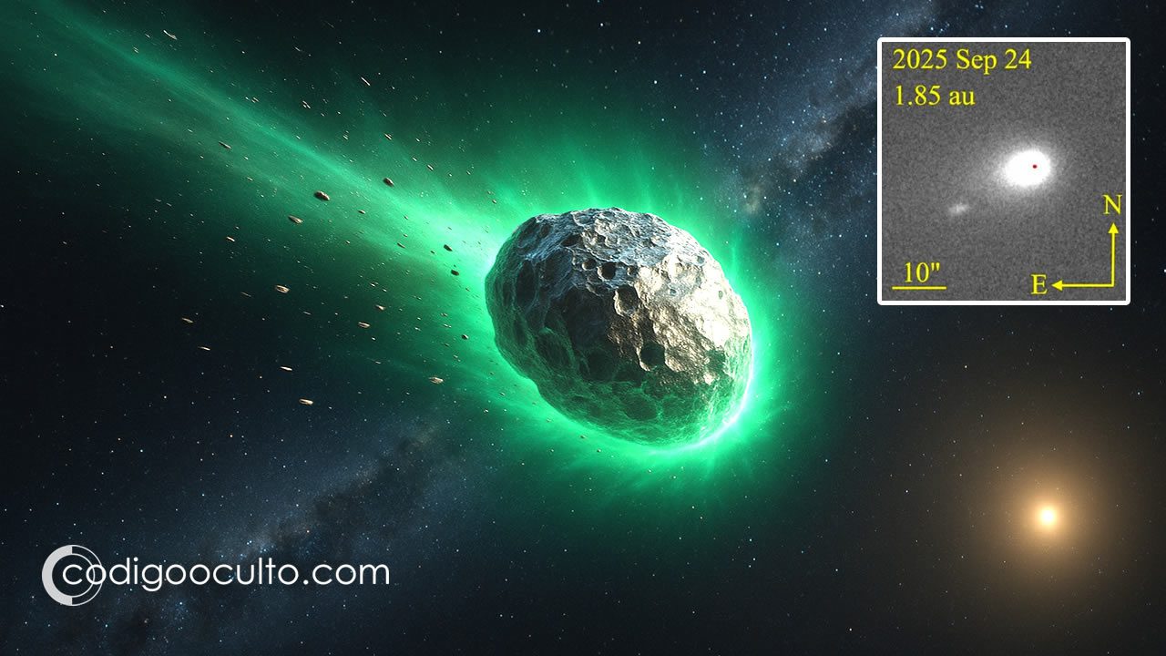 3I/ATLAS: la anticola dirigida al Sol del objeto interestelar se ...